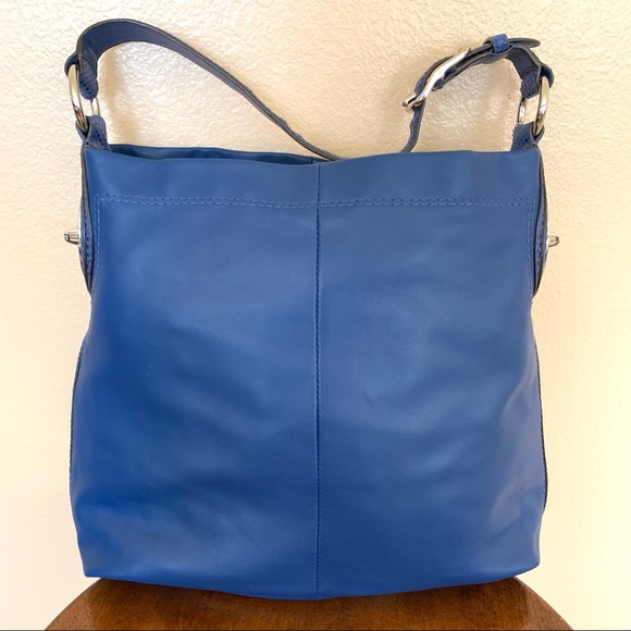 Coach | Bags | Authentic Coach Penelope Blue Hobo Leather Bag | Poshmark